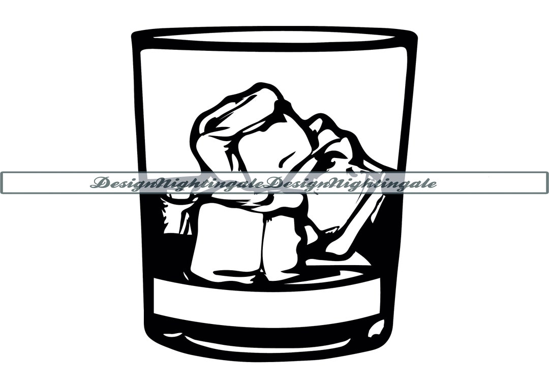 Whiskey SVG, Whiskey Glass SVG, Alcohol SVG, Alcohol Clipart, Alcohol ...