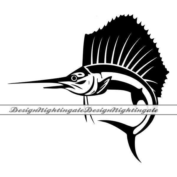 Sailfish Svg - Etsy