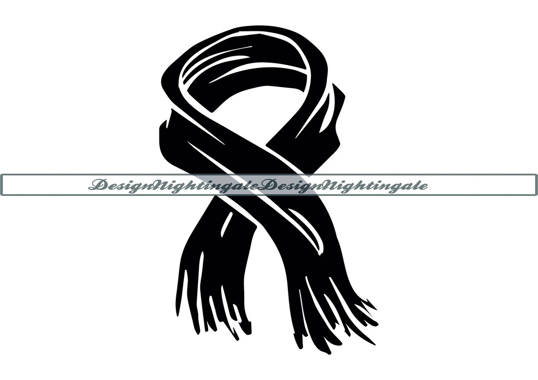 Scarf #2 SVG, Scarf Clipart, Scarf Files for Cricut, Scarf Cut Files ...