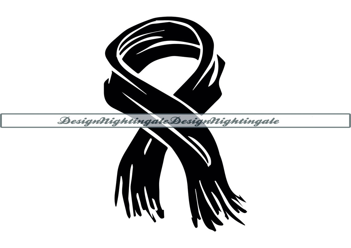 Scarf 2 SVG Scarf Clipart Scarf Files for Cricut Scarf Cut - Etsy