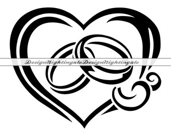 Heart Rings Cricut - Etsy