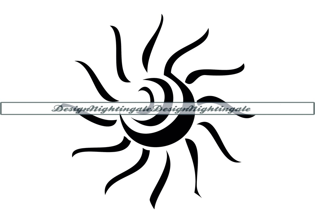 Tribal Sun SVG, Sun Svg, Tribal Sun Clipart, Tribal Sun Files for ...
