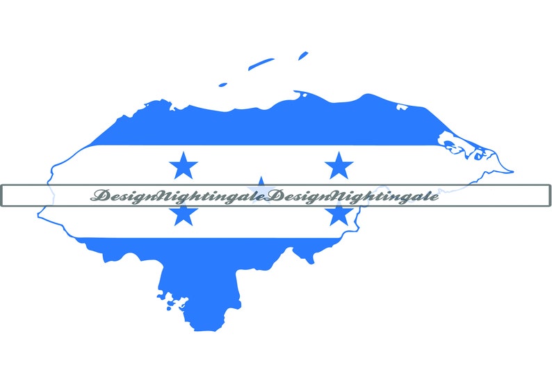Honduras Map SVG, Honduras Flag SVG, Honduras Map Flag Clipart, Files ...