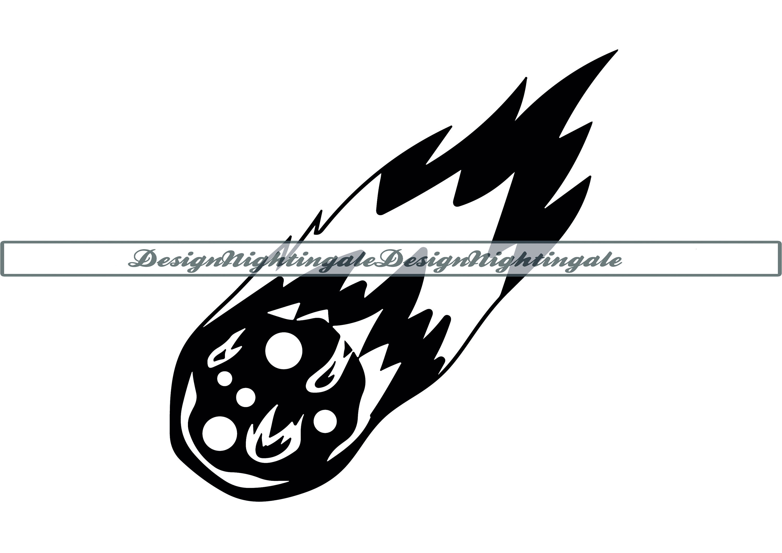 Meteor 2 SVG Comet SVG Meteorite SVG Meteor Clipart | Etsy