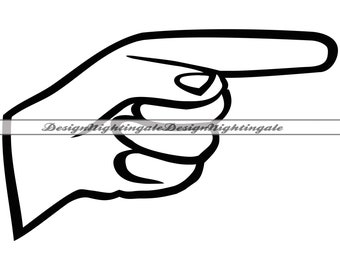 Pointing Finger SVG, Pointing Finger Clipart, Pointing Finger Files for ...