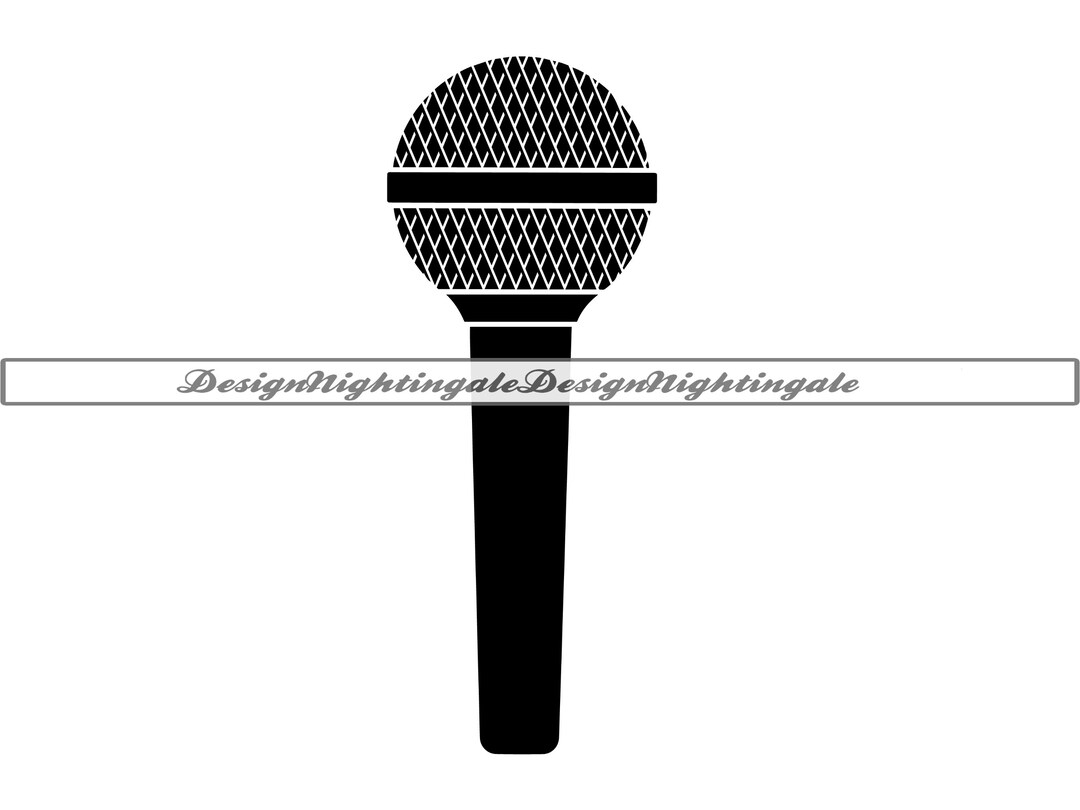 Microphone SVG, Music Svg, Singing Svg, Microphone Clipart, Files for ...