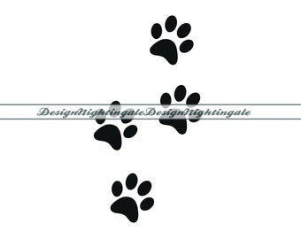 Paw Prints SVG 3, Paw SVG, Dog Svg, Cat Svg, Paw Print Clipart, Paw ...