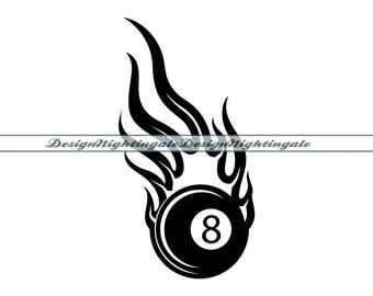 8 Ball Svg - Etsy