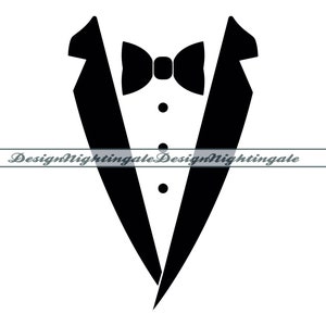 Tuxedo SVG, Suit Tie SVG, Outfit Groom SVG, Tuxedo Clipart, Tuxedo ...