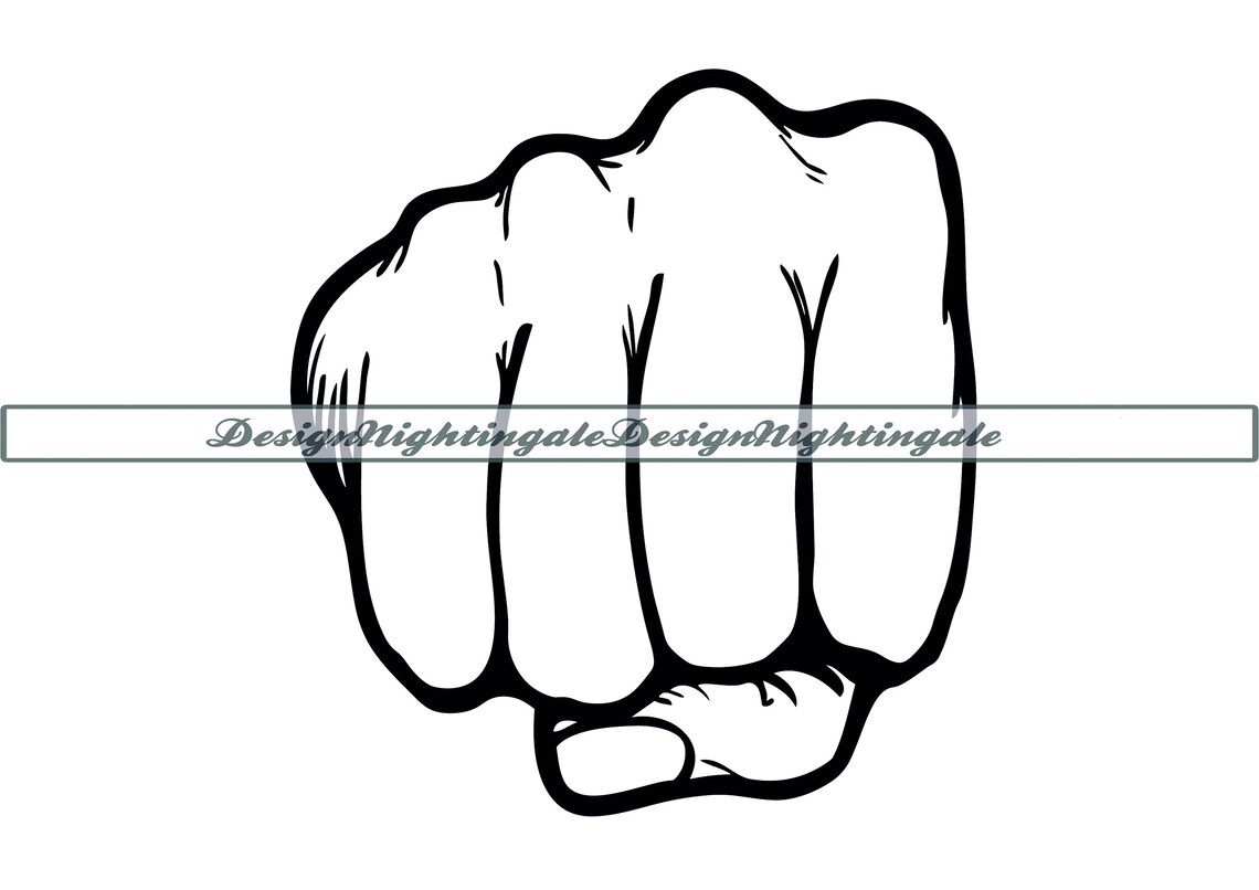 Fist SVG Punch SVG Fist Clipart Fist Files for Cricut Fist | Etsy
