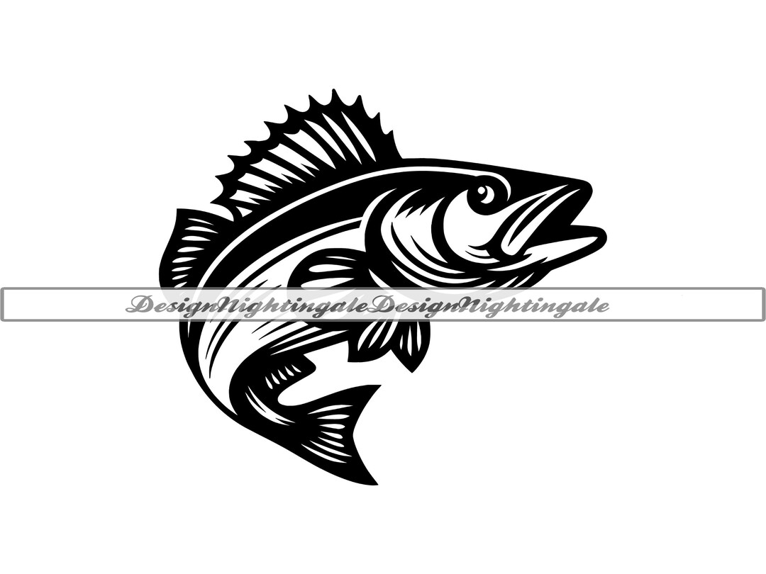 Walleye Fish SVG, Fishing Svg, Walleye Fish Clipart, Files for Cricut ...