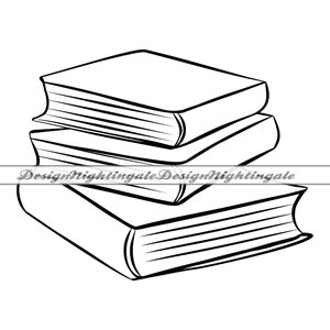 Book Stack #2 SVG, Books SVG, Stack of Books SVG, Pile of Books Svg ...