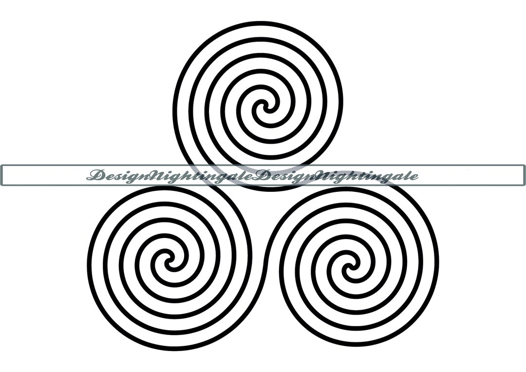 Triskele #3 SVG, Triskelion SVG, Spiral SVG, Triskelion Clipart ...