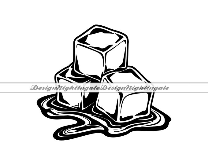 Ice Cubes Svg / Ice Cube Svg / Melting Ice Cubes Svg / Ice Cubes ...