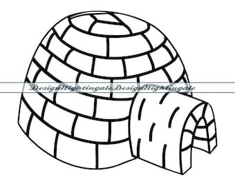 Igloo Outline Svg - Etsy