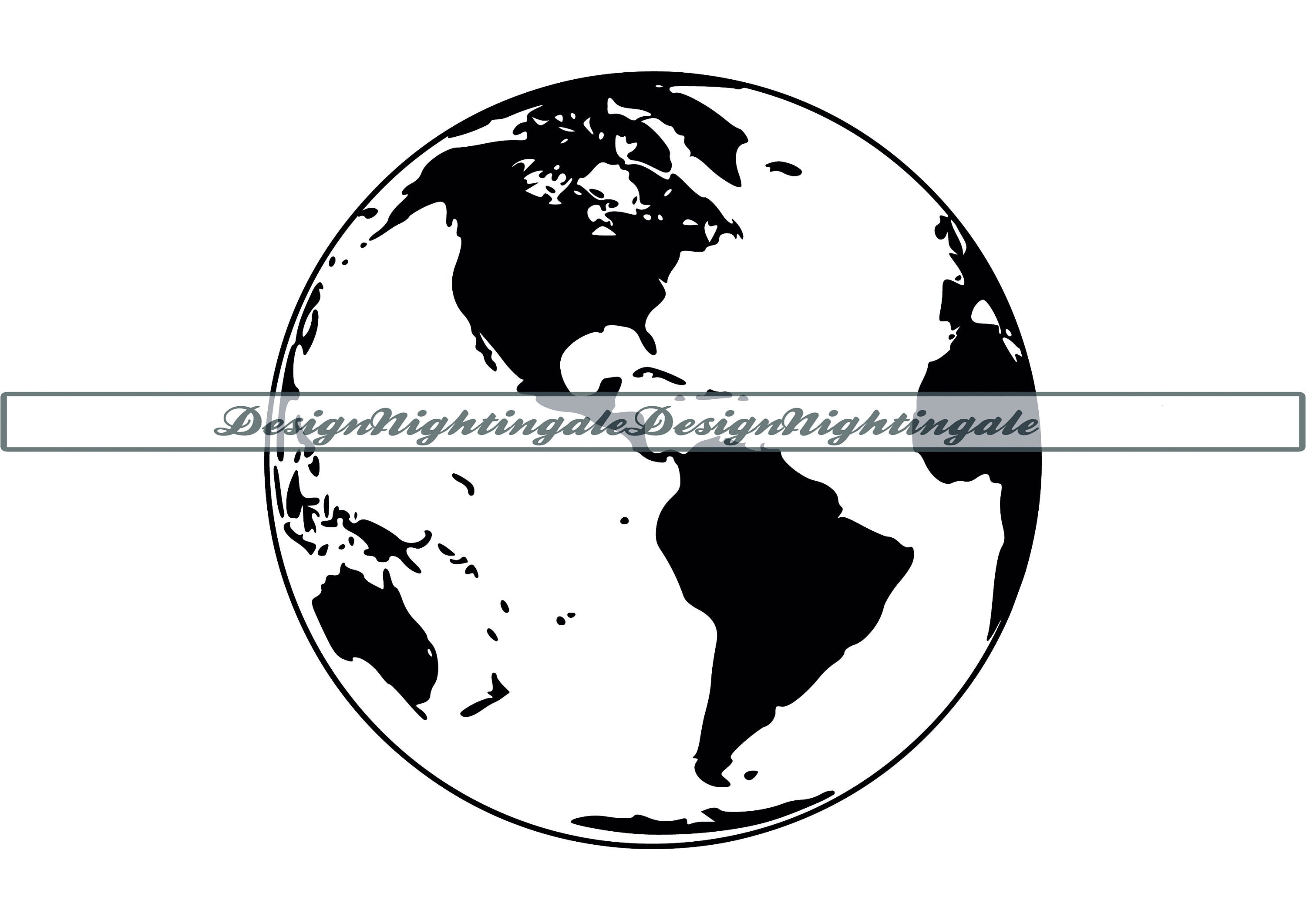 Earth SVG Planet SVG Globe SVG Earth Clipart Earth Files | Etsy