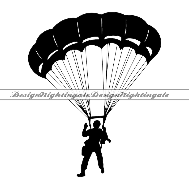 Paratrooper Vector Png - Etsy