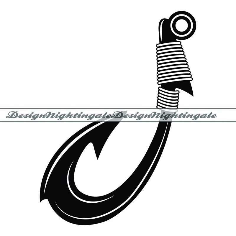 Fish Hook Svg - Etsy