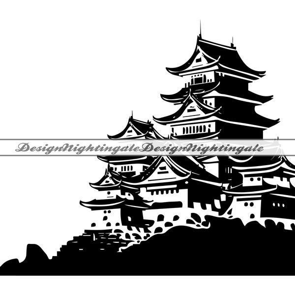 Castle Silhouette - Etsy