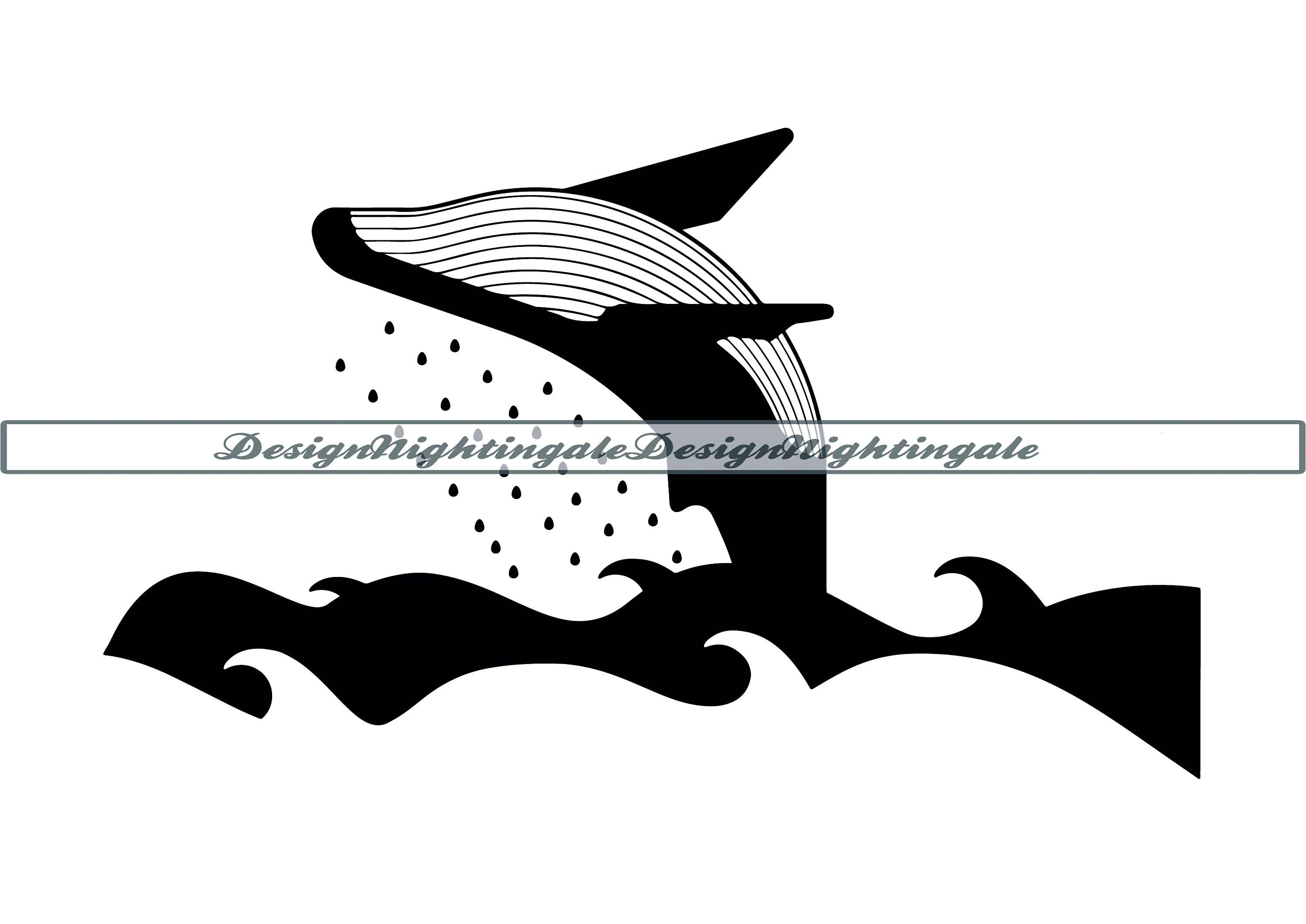 Jumping Humpback Whale SVG Whale Clipart Humpback Whale | Etsy