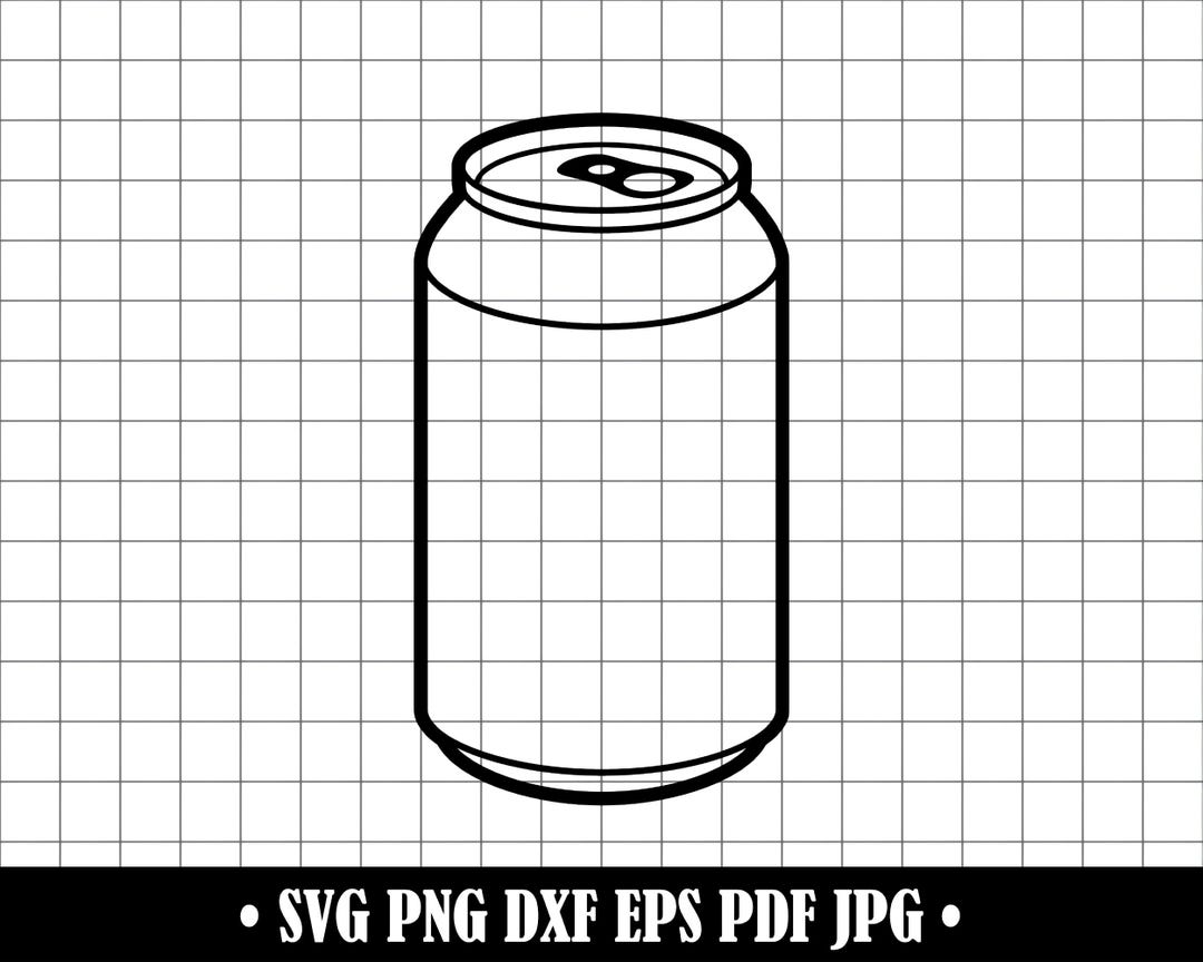 Beer Can Outline SVG, Clipart Cut Files (digital Download) - Etsy
