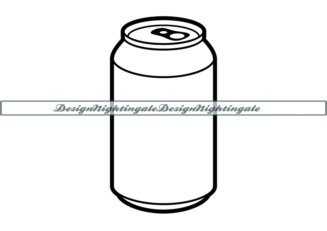 Beer Can Outline #2 SVG, Soda Can Outline SVG, Aluminum Can Outline SVG ...