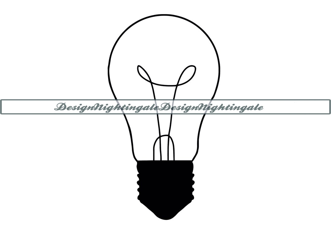 Light Bulb SVG, Lightbulb SVG, Light Bulb Clipart, Light Bulb Files for ...
