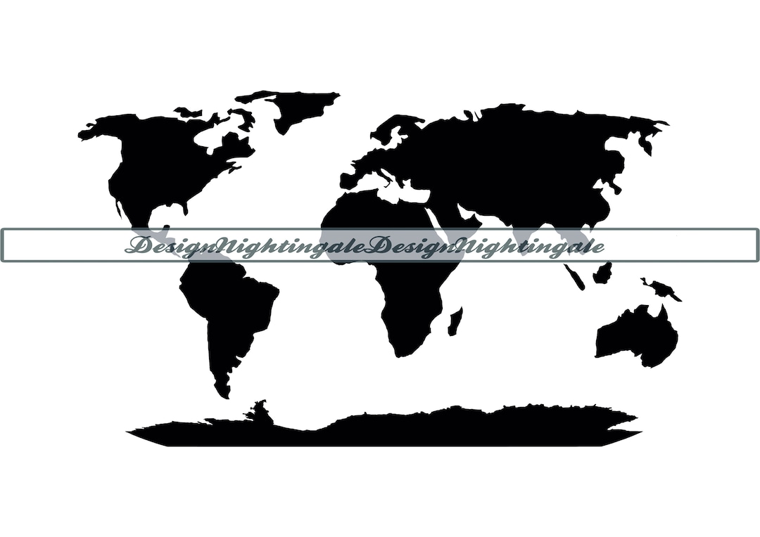 World Map SVG, World SVG, World Map Clipart, World Files for Cricut ...