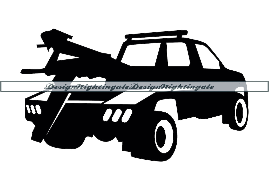 Tow Truck #2 SVG, Tow Truck Clipart, Tow Truck Files for Cricut, Tow ...