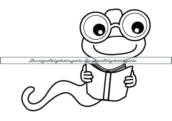 Bookworm Clipart Black And White