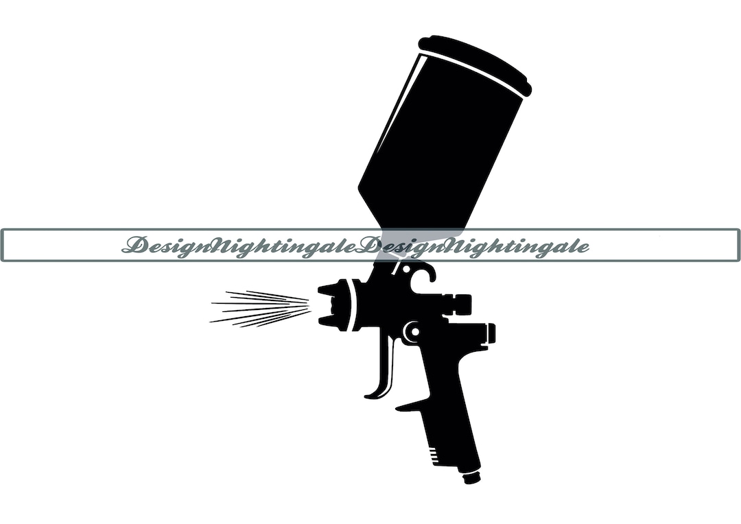 Paint Spray Gun SVG, Paint SVG, Painting SVG, Paint Spray Gun Clipart ...