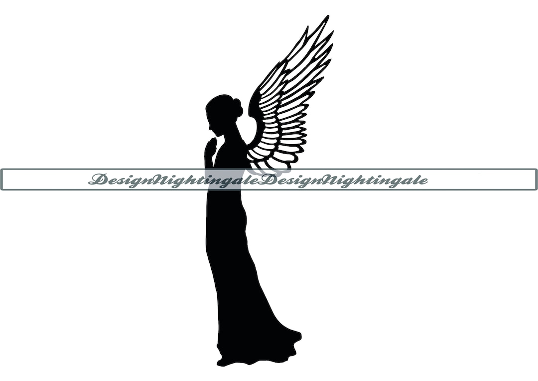 Praying Angel SVG, Angel SVG, Angel Clipart, Angel Files For Cricut ...