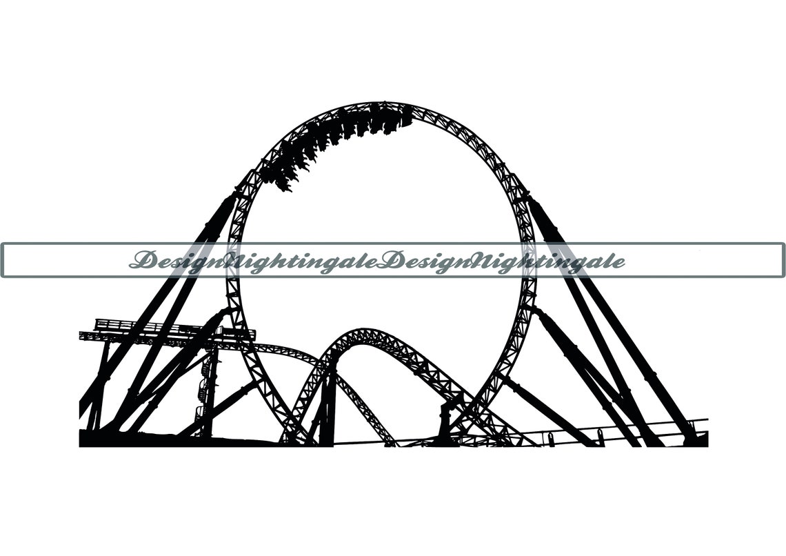 Achterbahn 3 SVG Achterbahn Clipart Achterbahn Dateien für - Etsy.de