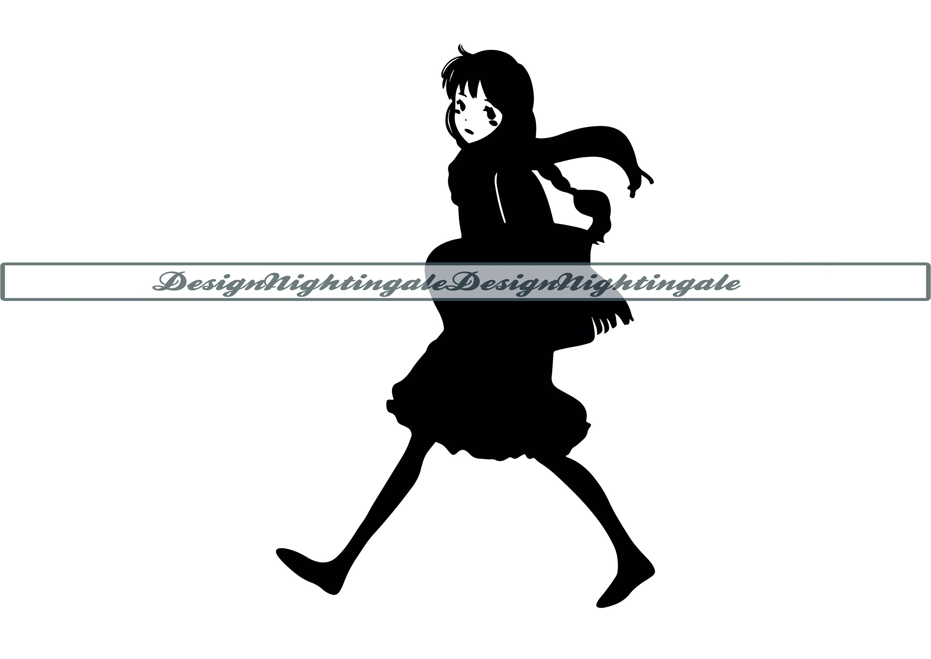 Anime Girl SVG Cute Anime Girl SVG Anime Girl Clipart Anime - Etsy ...