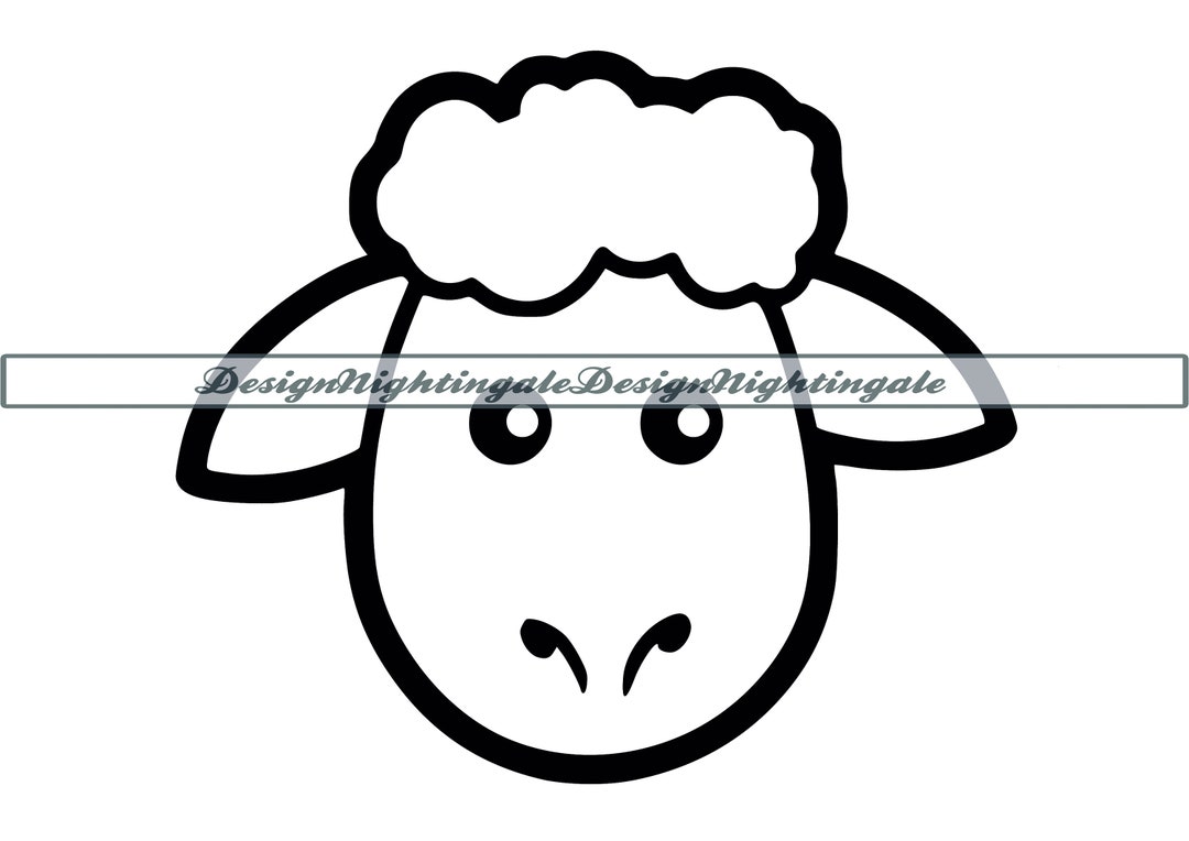 Sheep SVG, Sheep Face SVG, Cute Sheep SVG, Sheep Clipart, Sheep Files ...