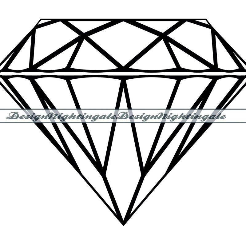 Diamond Svg - Etsy
