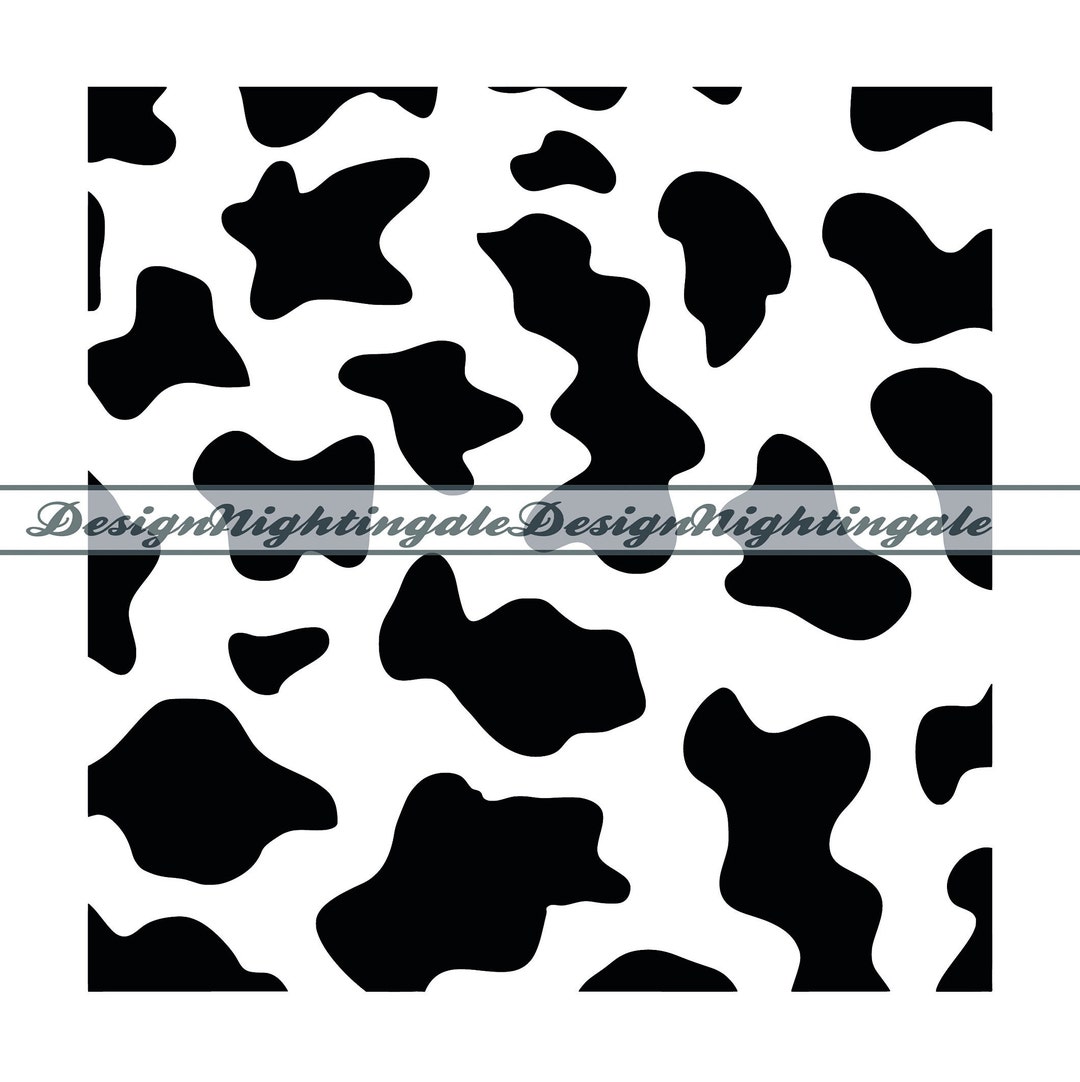 Cow Pattern SVG, Cow Print SVG, Seamless Cow Pattern, Clipart, Files for Cricut, Cut Files for ...