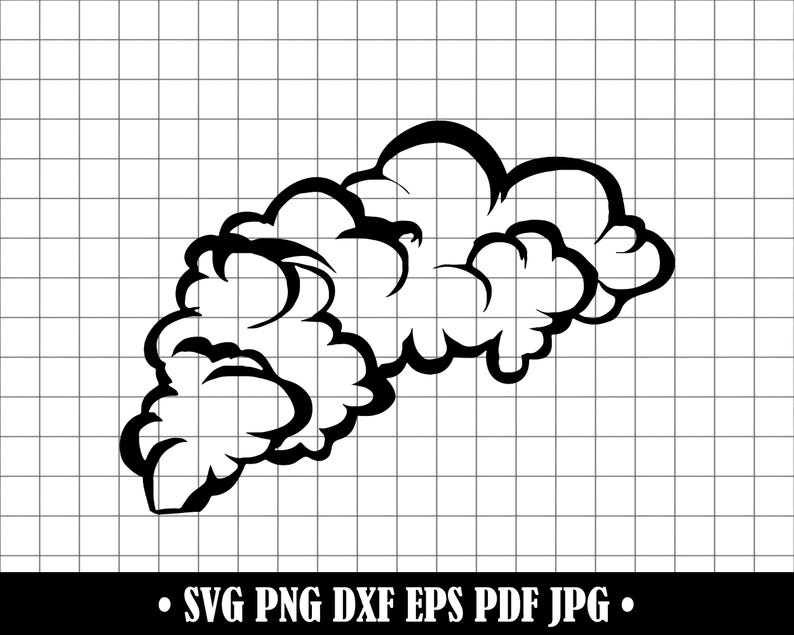 Smoke Cloud SVG, BBQ Steam Clipart, Cut File (digital Download) - Etsy