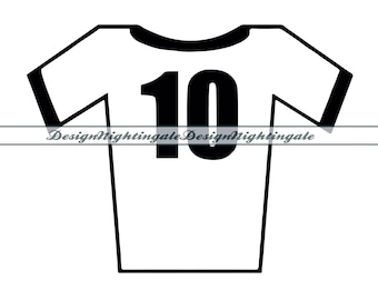 Sports Jersey Outline SVG, T-shirt Svg, Sports Jersey Clipart, Sports ...