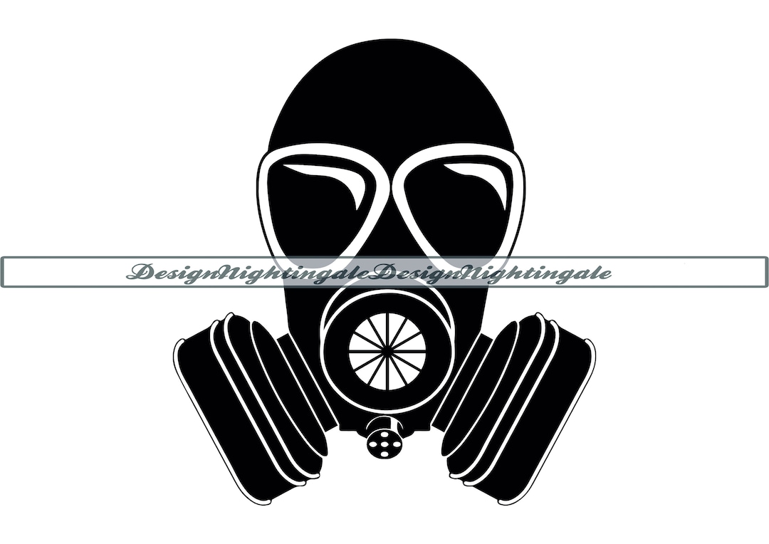 Gas Mask SVG, Radioactive Svg, Nuclear Svg, Gas Mask Clipart, Gas Mask ...