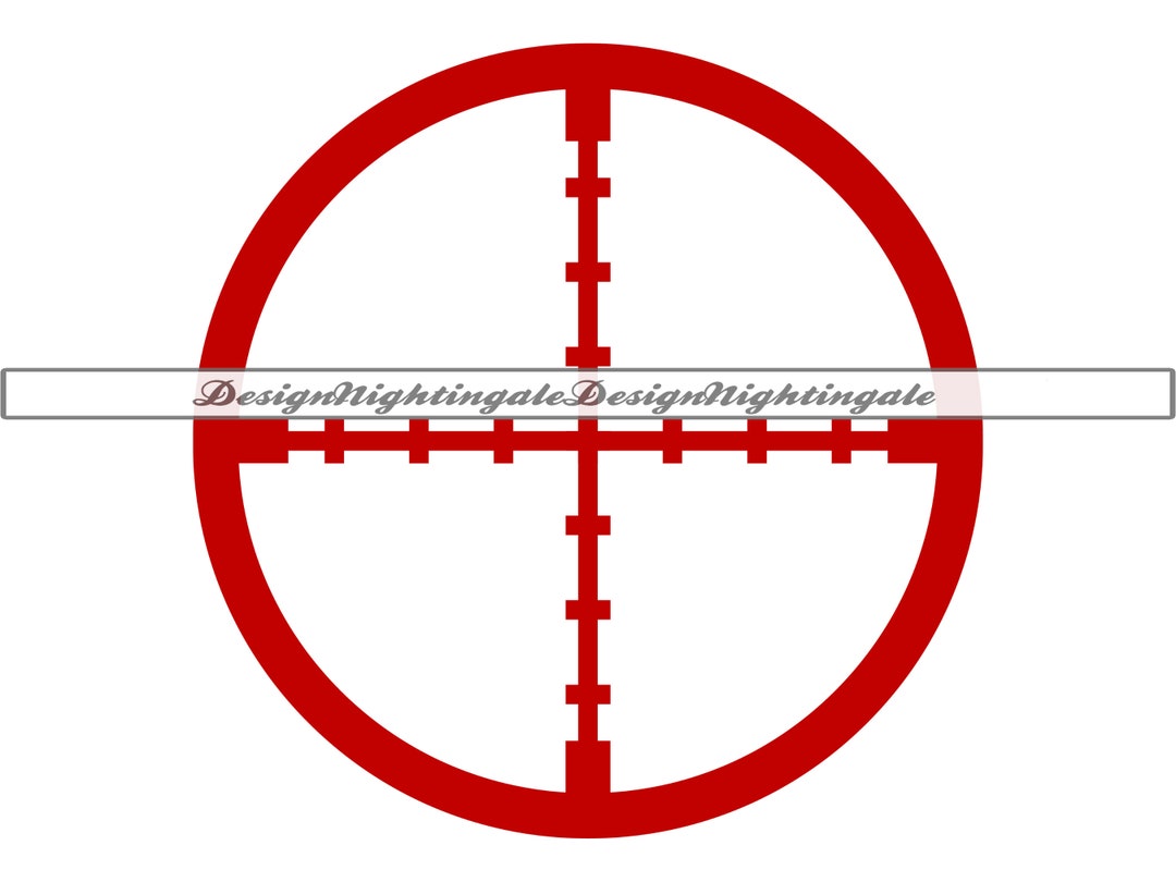 Rifle Scope SVG, Crosshair Target SVG, Rifle Sight SVG, Hunting Target ...