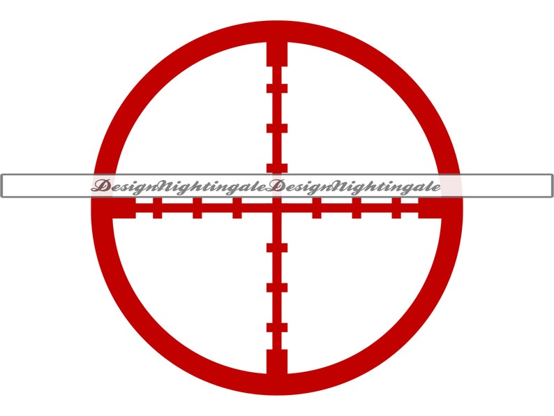 Rifle Scope SVG, Crosshair Target SVG, Rifle Sight SVG, Hunting Target ...