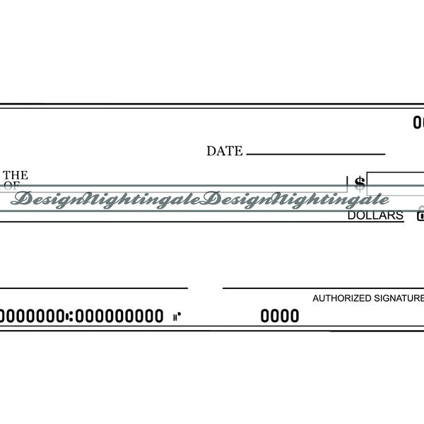 Blank Check Svg - Etsy