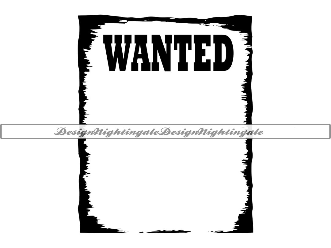 Wanted Poster SVG, Wanted Frame SVG, Western SVG, Cowboy Svg, Wanted ...