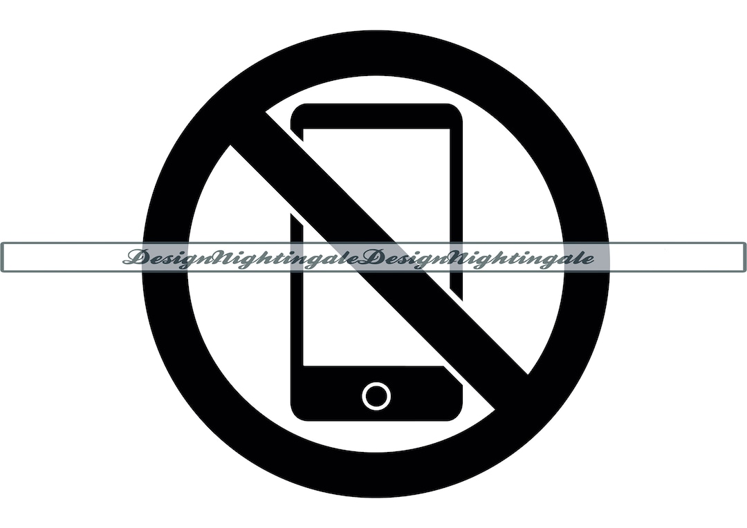 No Cell Phone Sign SVG, No Photo SVG, No Mobile Phone SVG, No Cell ...
