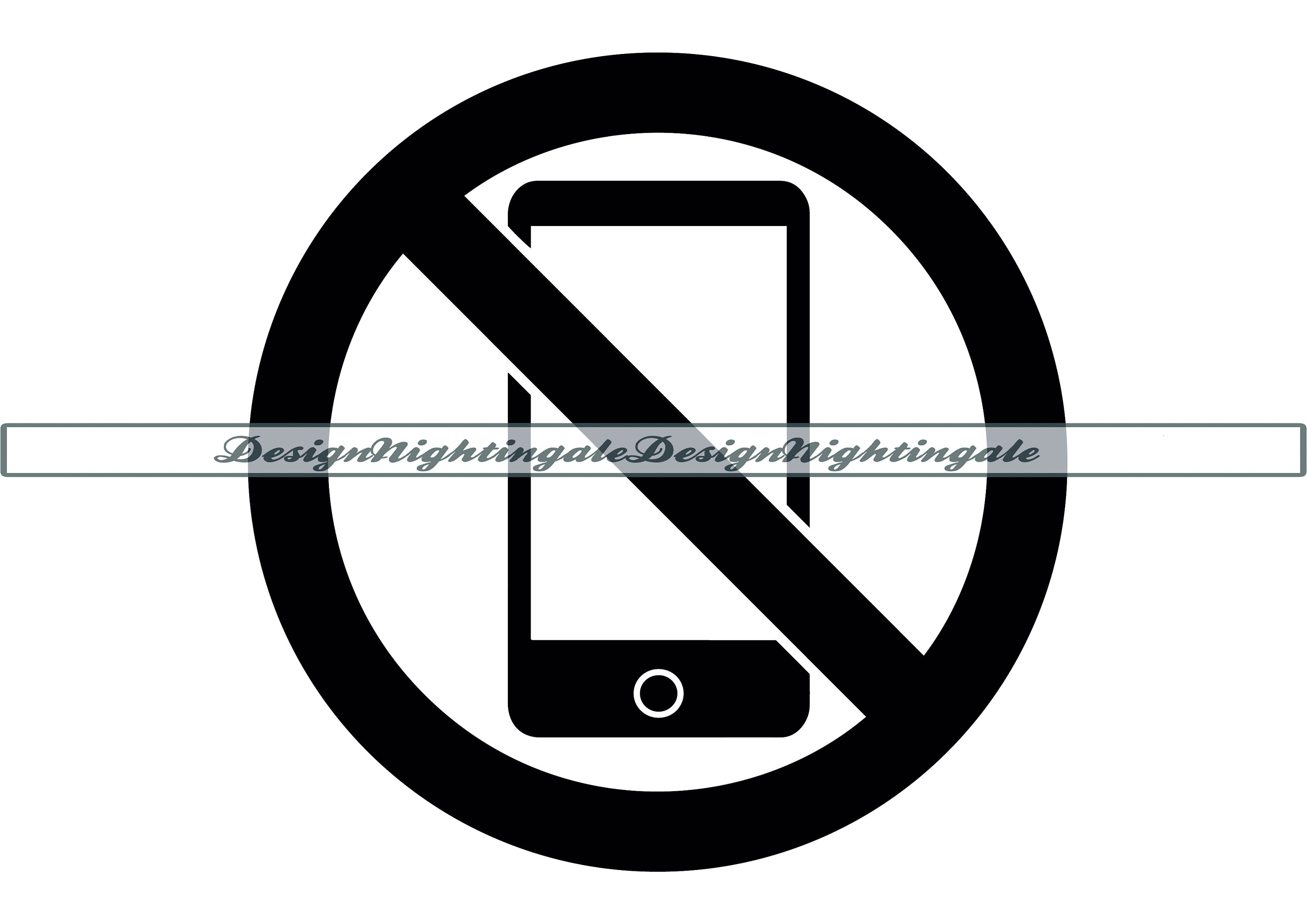No Cell Phone Sign SVG No Photo SVG No Mobile Phone SVG No - Etsy UK