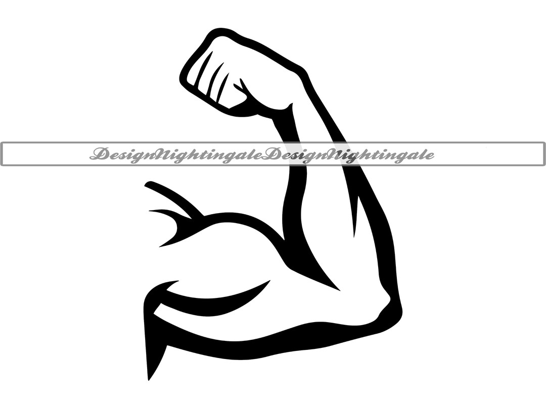 Bicep Muscles #2 SVG, Biceps SVG, Arm Flex SVG, Bicep Muscles Clipart ...