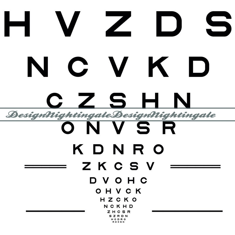 Snellen Chart - Etsy