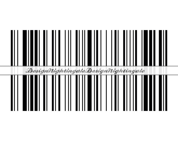 Barcode Svg Png Dxf, Bar Code Clipart, Printable Cut File Cricut, Silhouette, Sublimation ...
