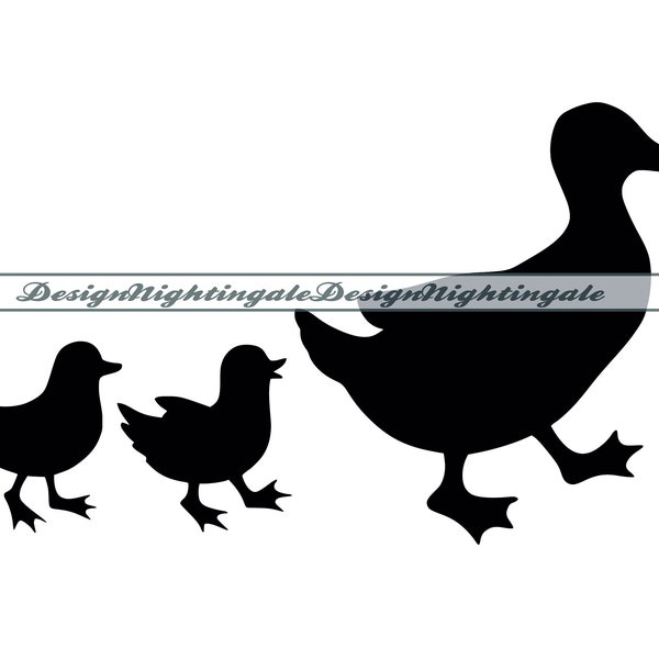 Mama Duck Svg - Etsy
